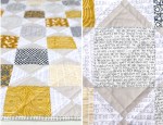 Hourglass Quilt in Mustard and Grey | Beech Tree Lane Handmade