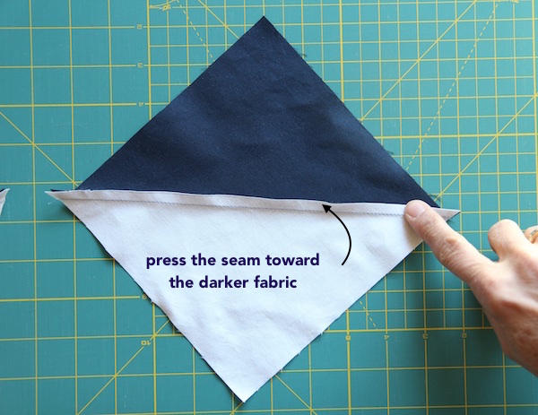 Half Square Triangle Tutorial – Method I (Traditional) | Beech Tree ...