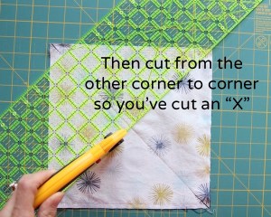 Half Square Triangle Tutorial, Method II, Four at a Time | Beech Tree ...